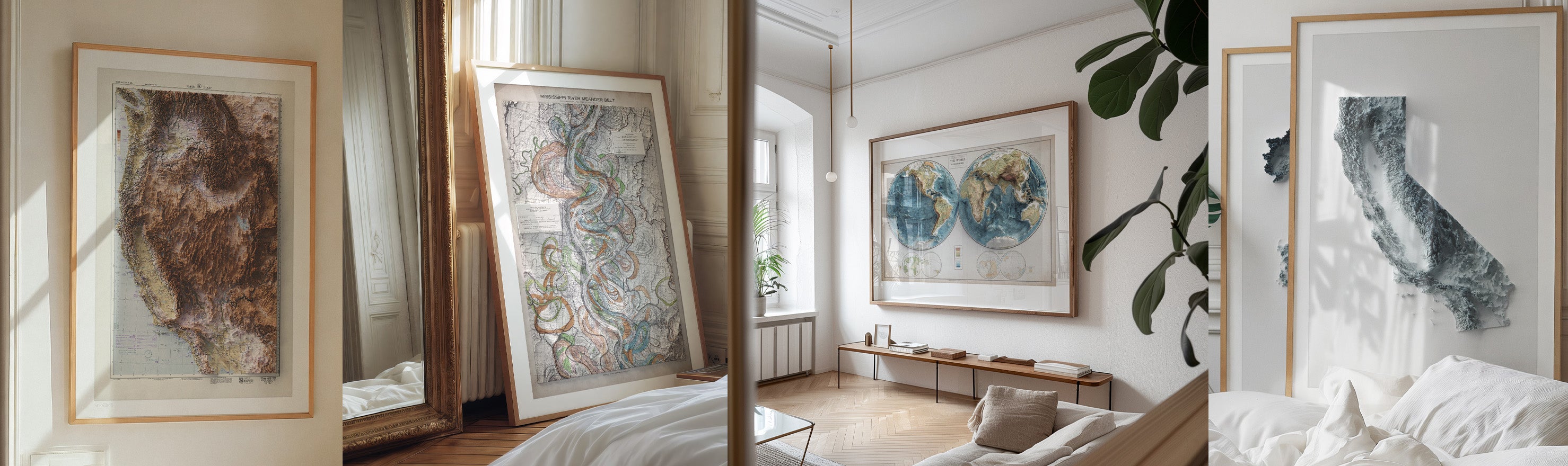 Elevation Maps & Topographic Wall Art Prints For Home Decor – East Of ...