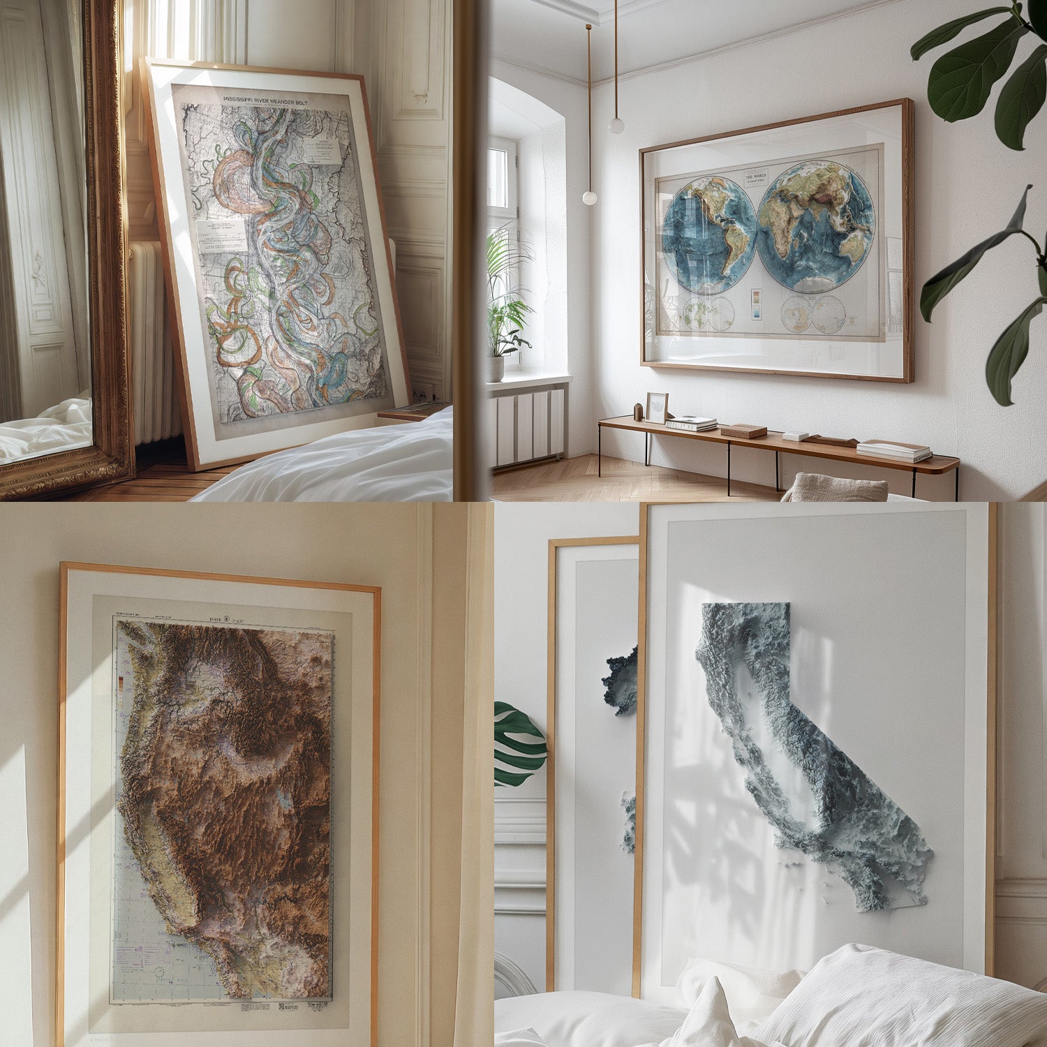 Elevation Maps & Topographic Wall Art Prints For Home Decor – East Of ...