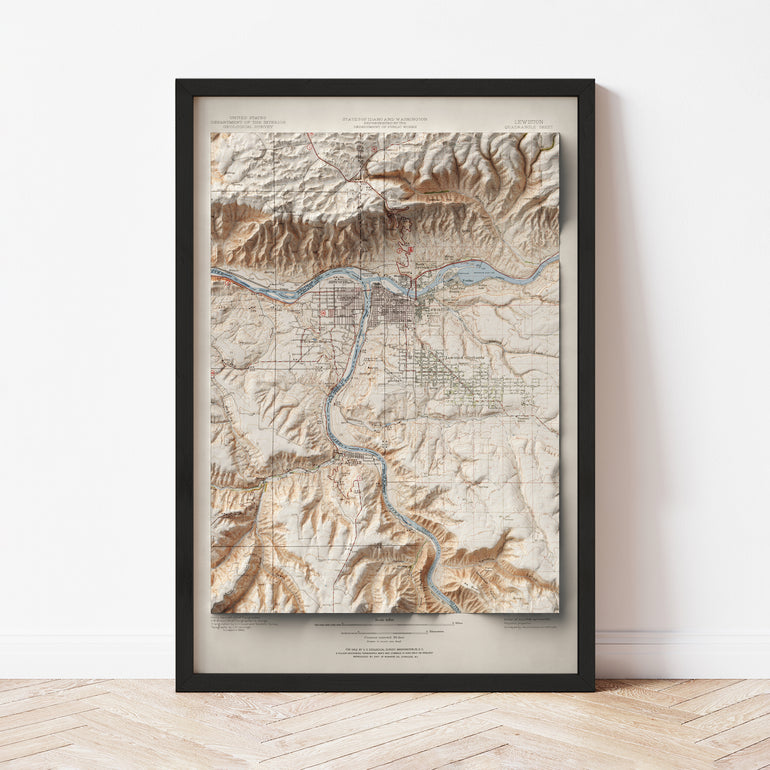 Elevation Maps & Topographic Wall Art Prints For Home Decor – East Of ...