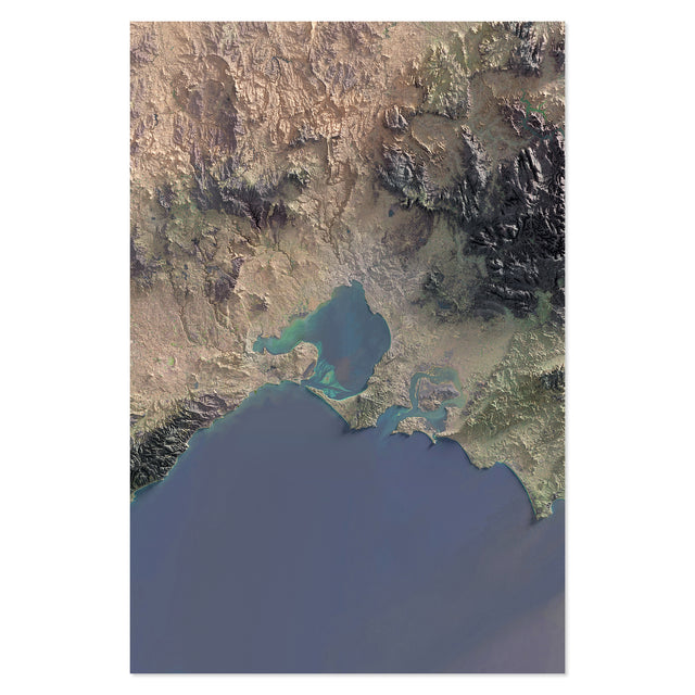Elevation Map of Melbourne | Satellite Imagery – East Of Nowhere