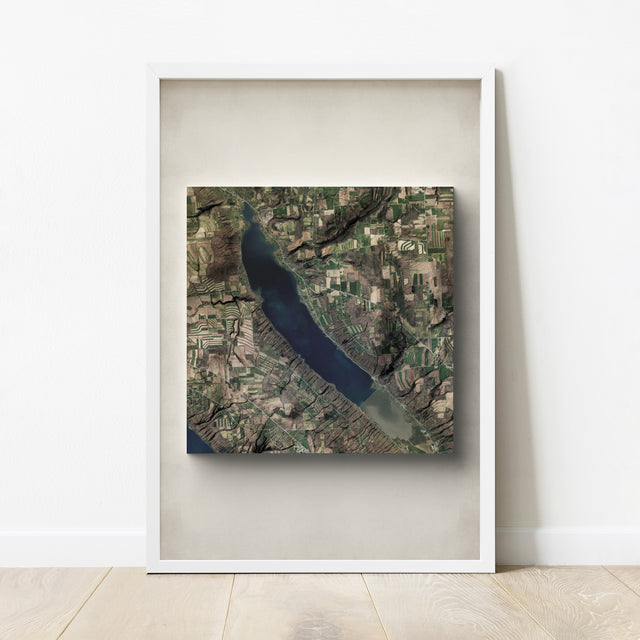 Elevation Map of Otisco Lake | Satellite Imagery – East Of Nowhere