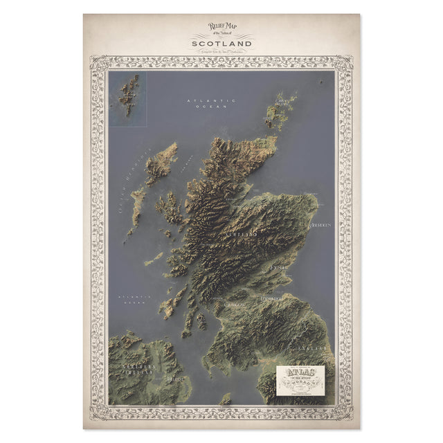 Elevation Map of Scotland | EON Topographic Atlas – East Of Nowhere