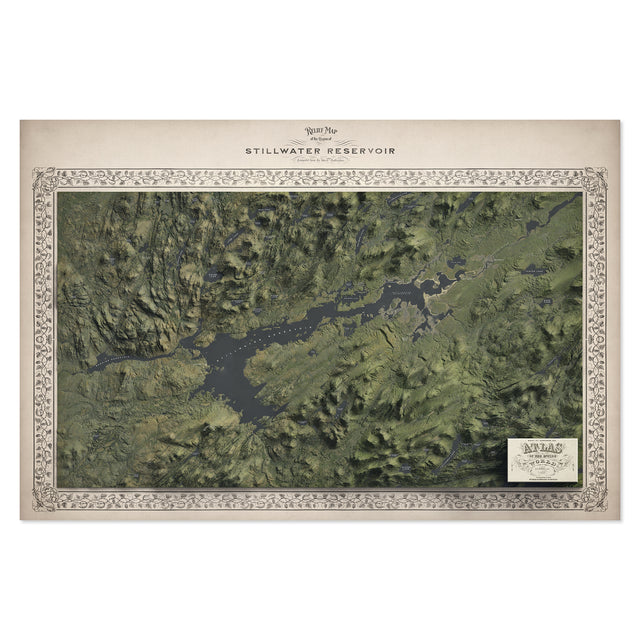 Elevation Map of Stillwater Reservoir | EON Topographic Atlas – East Of ...